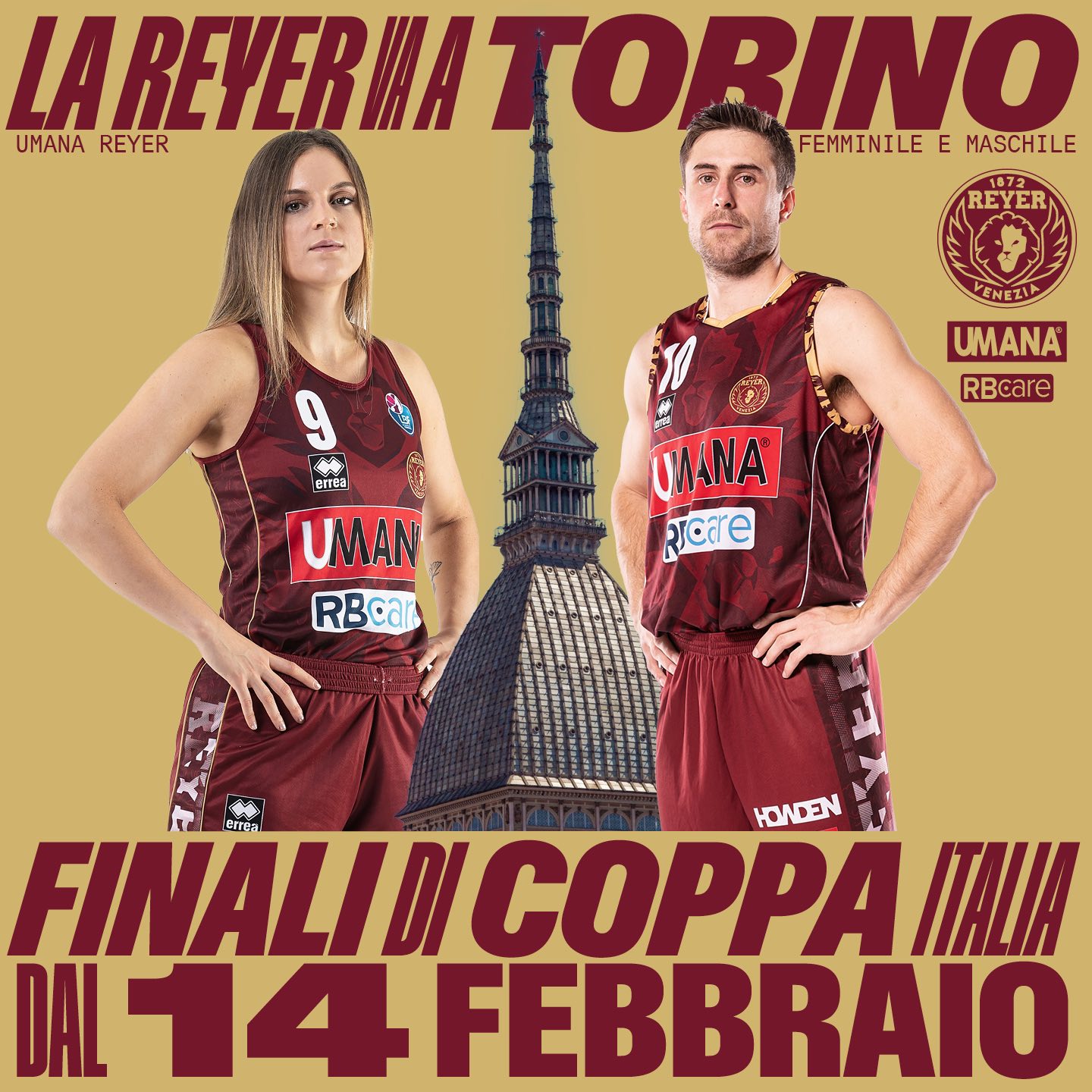 Le due squadre dell'Umana Reyer alle Finals di Coppa Italia a Torino ...